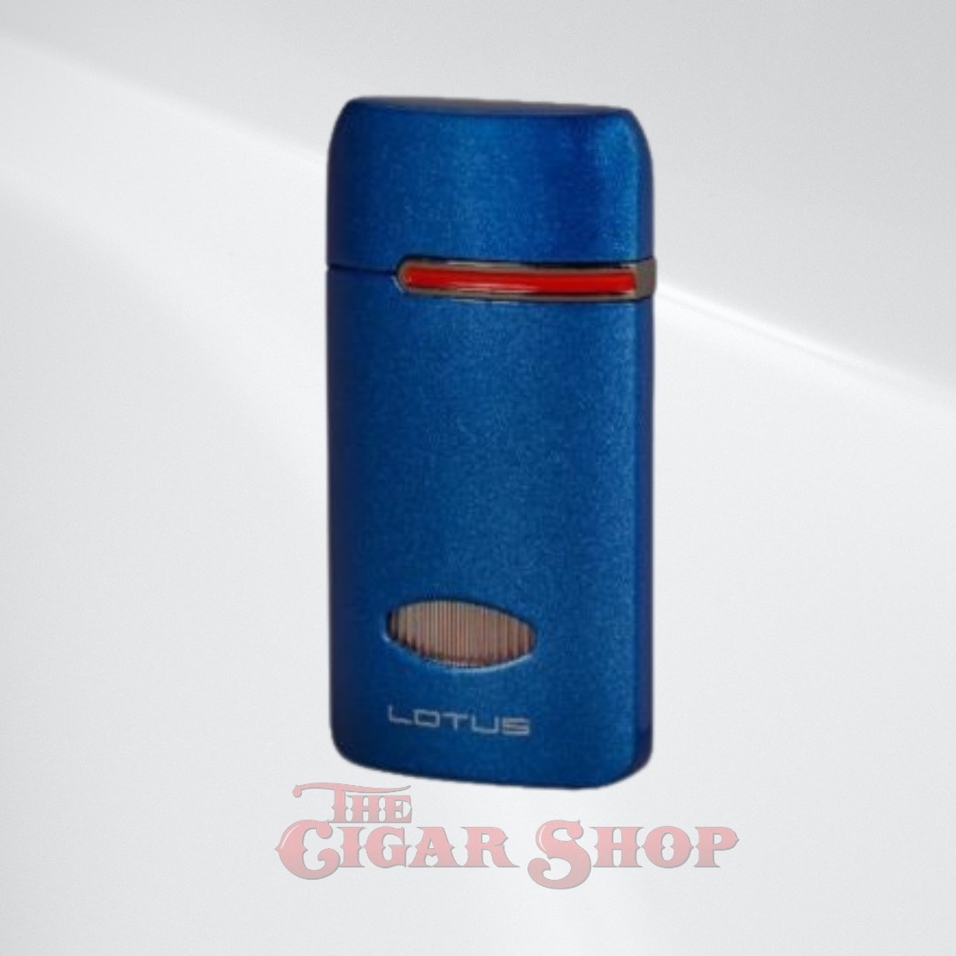 Lotus Matrix Triple Torch with Punch - Blue - The Cigar Shop - The ...