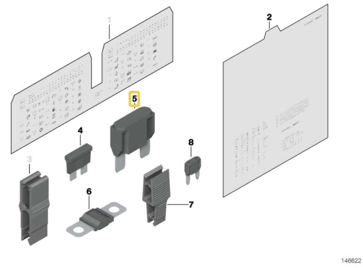 Fuse maxi red 50 amp for BMW - A R T Performance