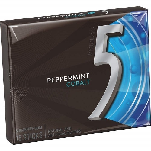 5 Gum 5 Gum Cobalt Peppermint, 15 ct, (Pack of 10) - Span Elite