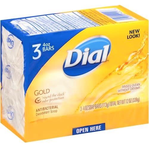 Dial Gold Bar 3pk, 12 oz (Pack of 18) - Span Elite
