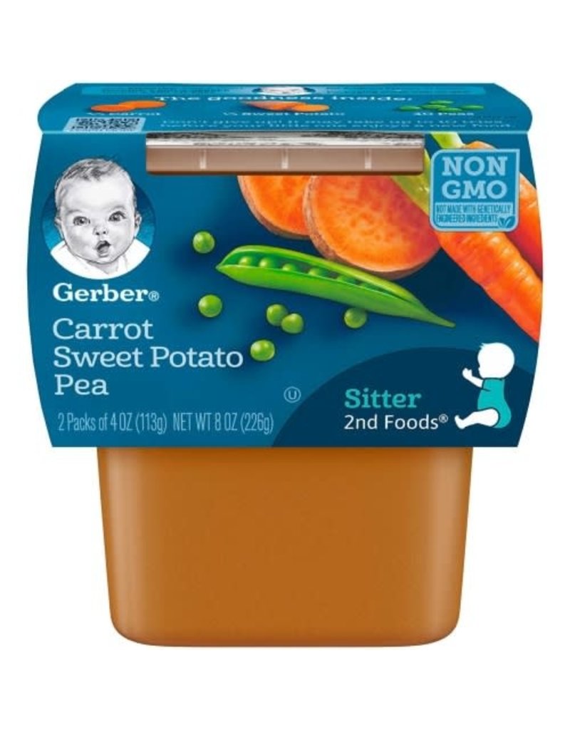 Gerber Gerber 2nd Carrot Sweet Potato Pea, 8 oz - Span Elite