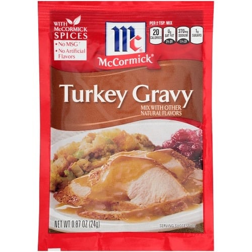 McCormick Turkey Gravy Mix, 0.87 oz, 24 ct - Span Elite