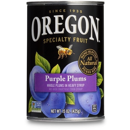 Oregon Purple Plums Can, 15 oz - Span Elite