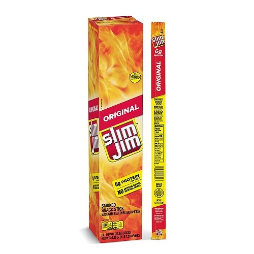 Slim Jim Slim Jim Original Giant Meat Sticks, .97 oz, 24 ct - Span Elite