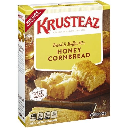Krusteaz Honey Cornbread Muffin Mix, 15 oz, 12 ct single - Span Elite