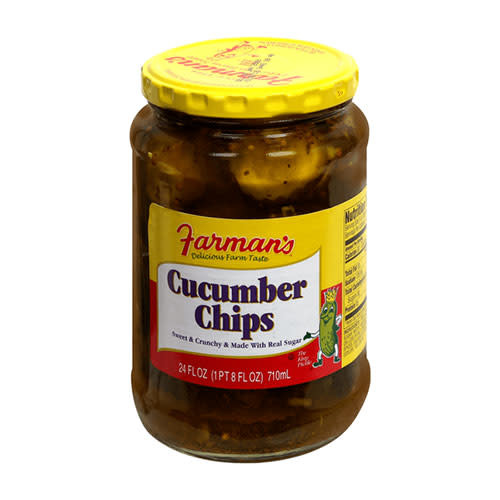 Farman's Cucumber Chip Pickles, 24 oz - Span Elite