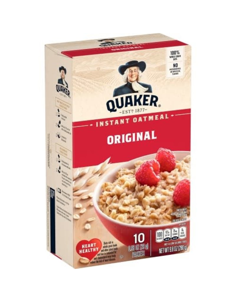 Quaker Instant Original Oatmeal, 9.8 oz - Span Elite