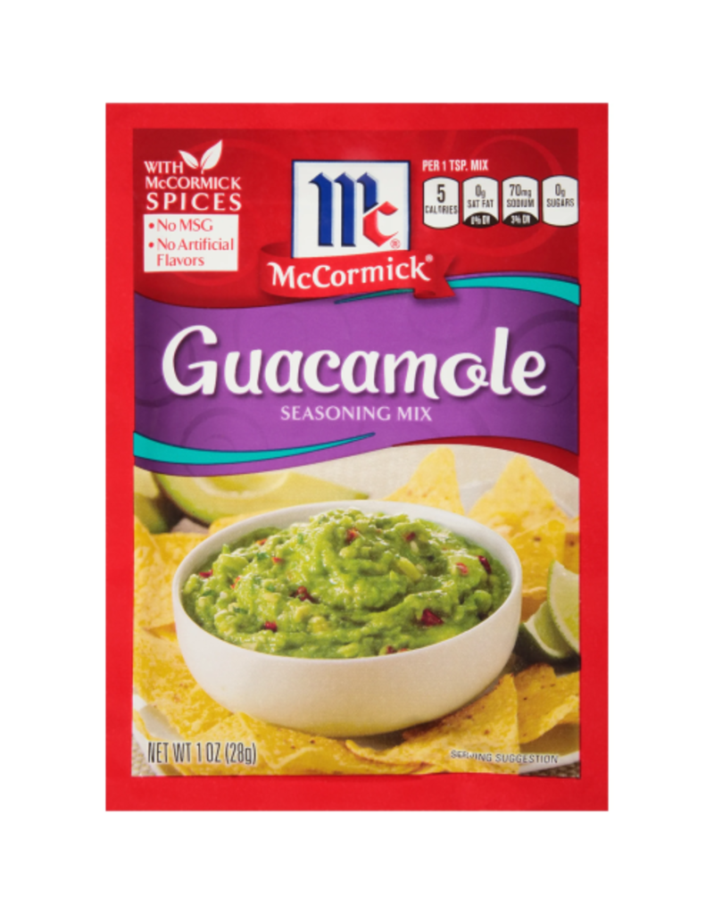 Mccormick Mccormick Guacamole Seasoning Mix, 1 oz, 12 ct - Span Elite