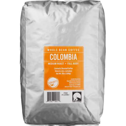 SteamDot SteamDot Colombia Coffee Medium Roast, 5 lb - Span Elite