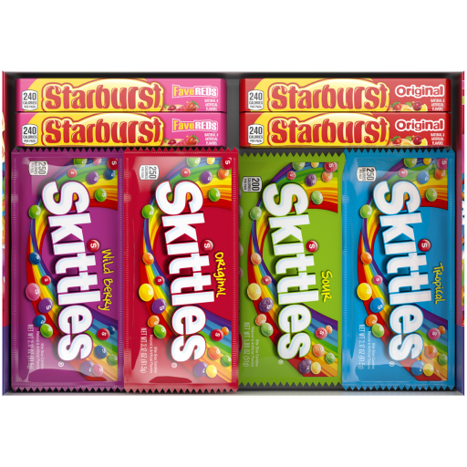 Mars Skittles and Starburst Chewy Candy Variety Pack, 30 ct - Span Elite