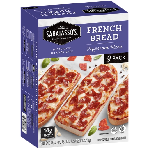 Sabatasso's Sabatasso's French Bread Pepperoni Pizza, 5.4 oz, 9 ct ...