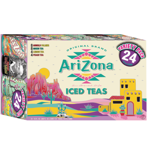 Arizona Arizona Iced Tea Variety Pack, 15 oz, 24 ct - Span Elite