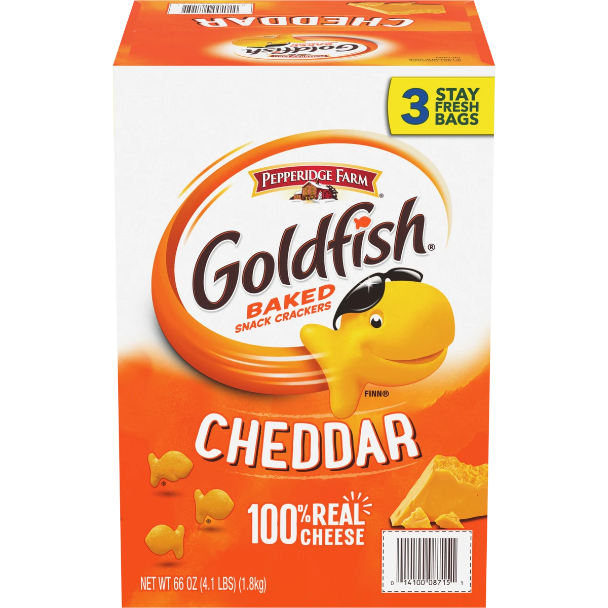 Goldfish Goldfish Baked Snack Crackers Cheddar, 66 oz - Span Elite