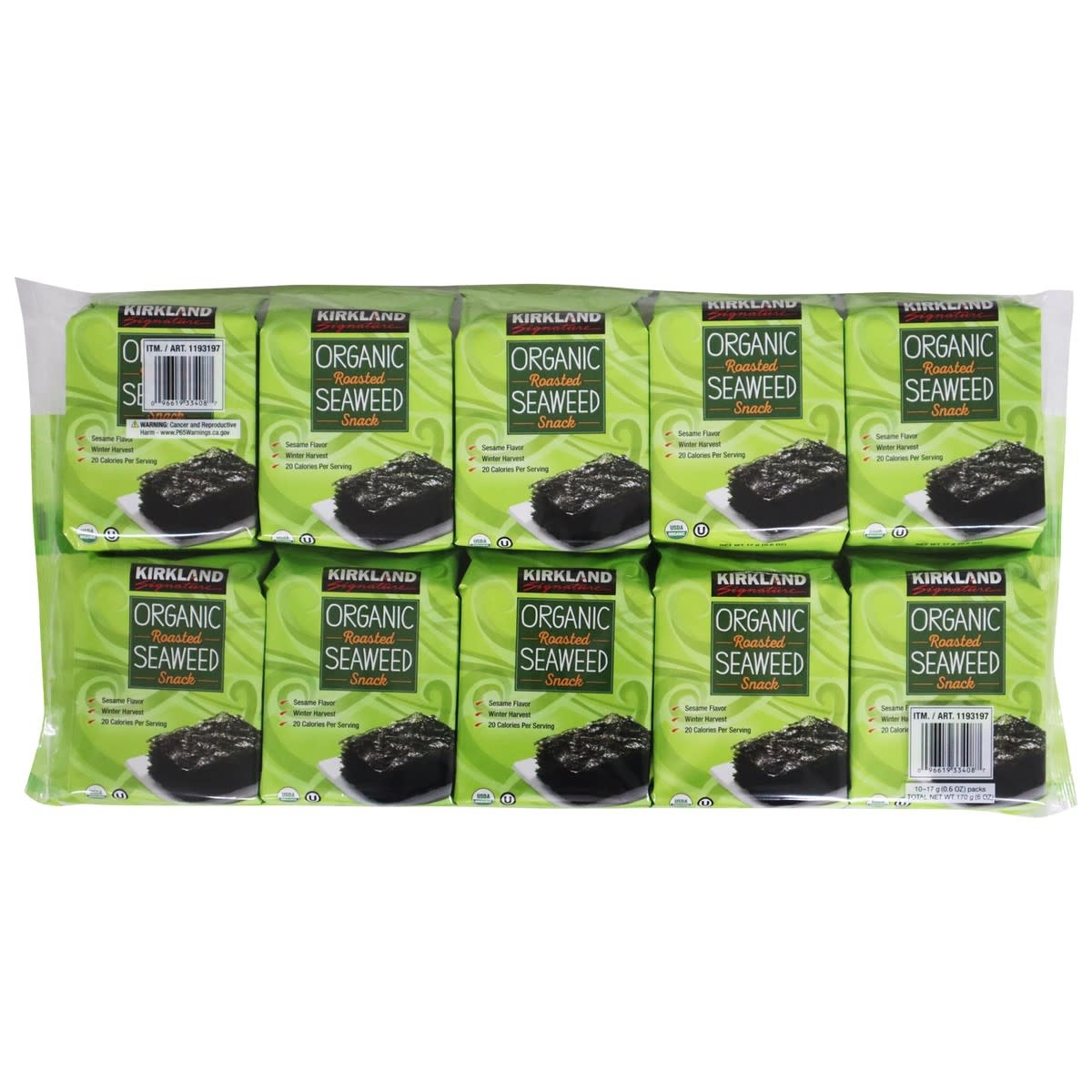 Kirkland Signature Kirkland Signature Organic Roasted Seaweed with ...