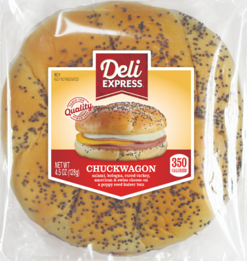 Deli Express Sandwich Chuckwagon Salami, 4.5 oz, 10 ct - Span Elite