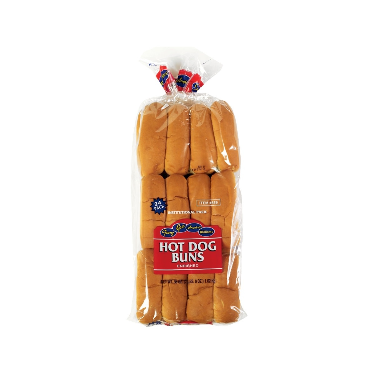 Franz Gai's Bakery Hot Dog Buns, 24 ct - Span Elite