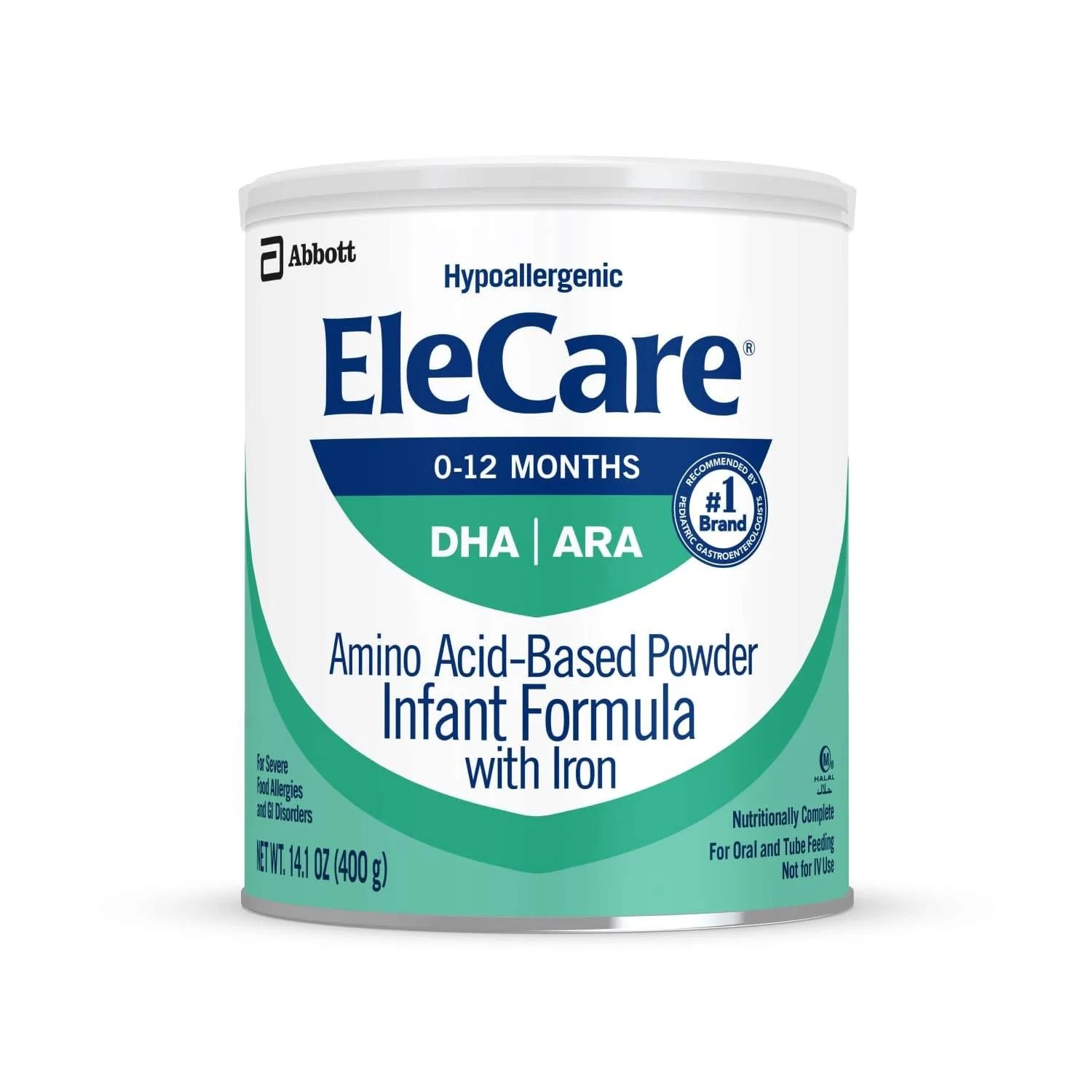 EleCare EleCare Hypoallergenic Amino Acid-Based Powder Baby Formula, 14 ...