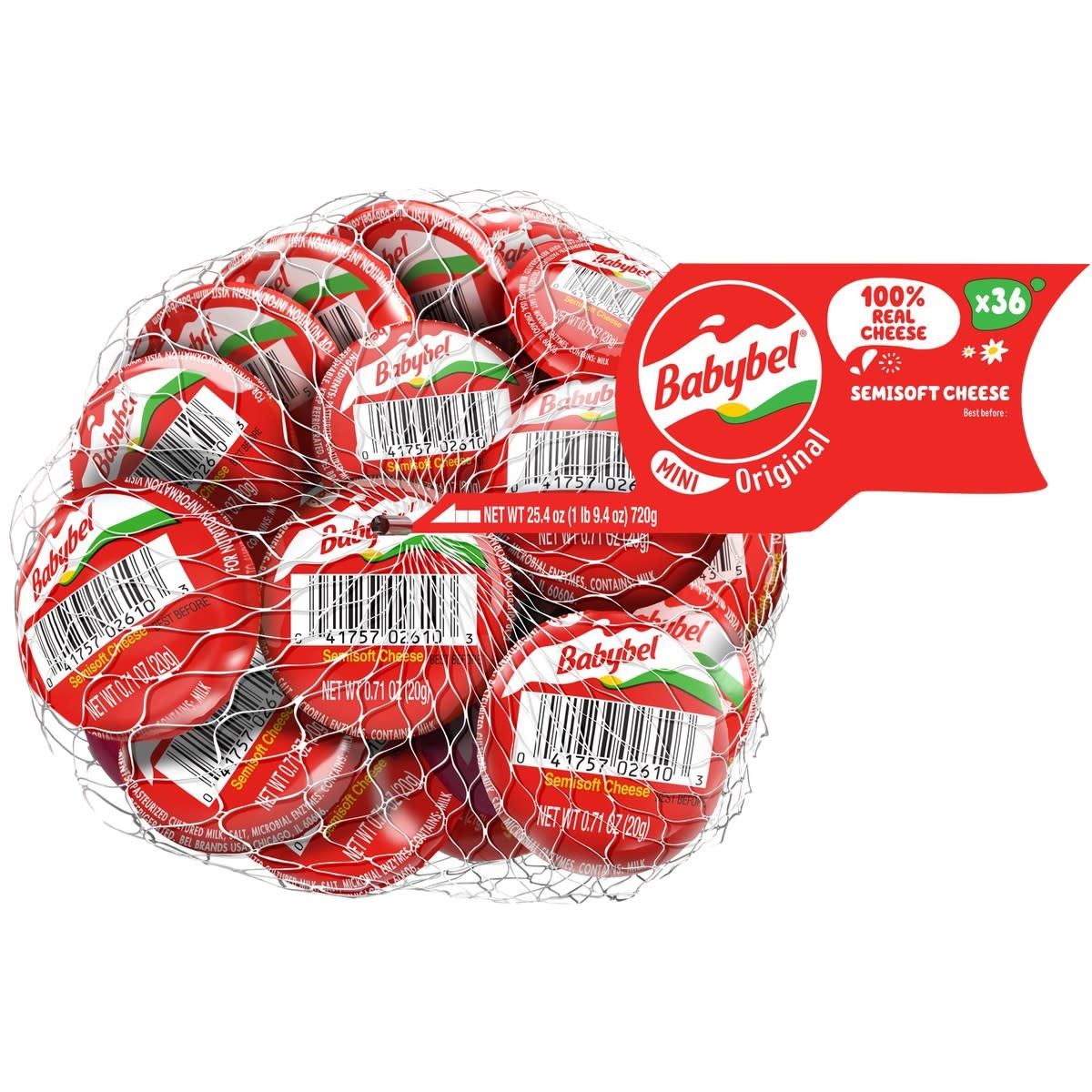 Babybel Babybel Mini Snack Cheese Original, 0.71 oz, 36 ct - Span Elite