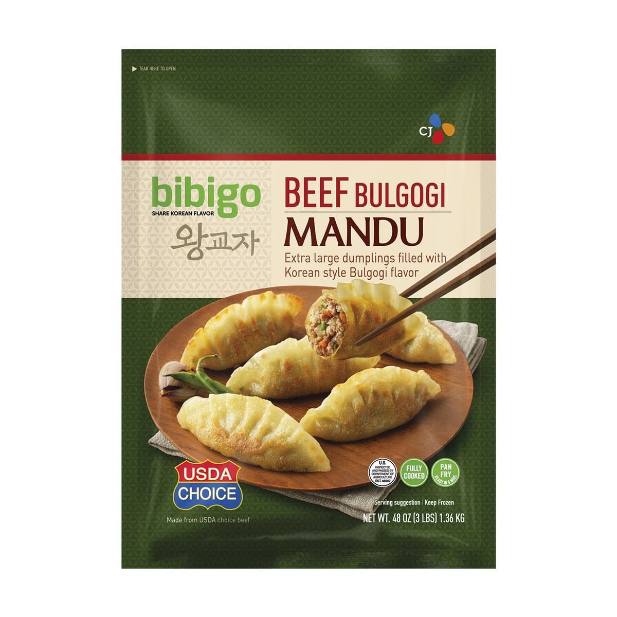 Bibigo Bibigo Beef Bulgogi Mandu Dumplings, 3 lb - Span Elite