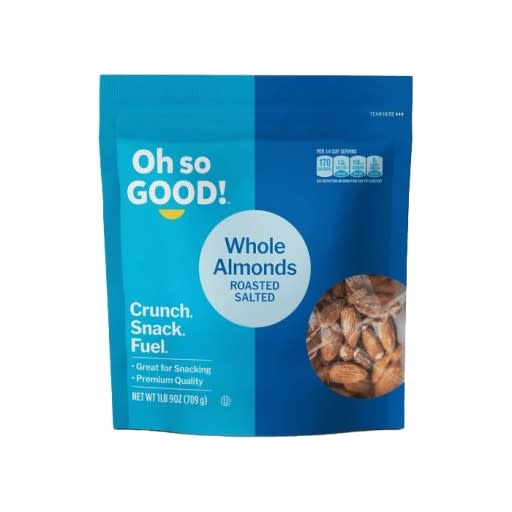 Oh So Good! Oh So Good! Roasted Salted Almonds, 25 oz - Span Elite
