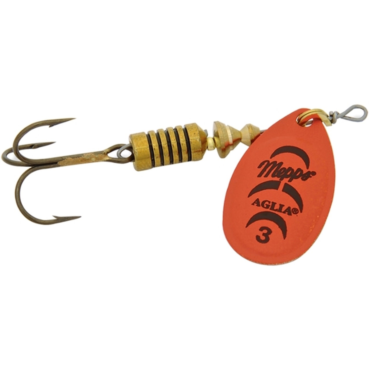 Mepps Aglia 1/6 Oz Spinner - Hot Orange Blade - Larry's Sporting Goods