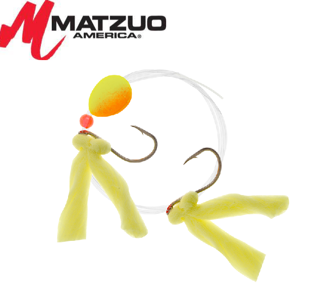 Matzuo - Salmon Steelhead Spin Rig with Marabou - Yellow & Orange ...