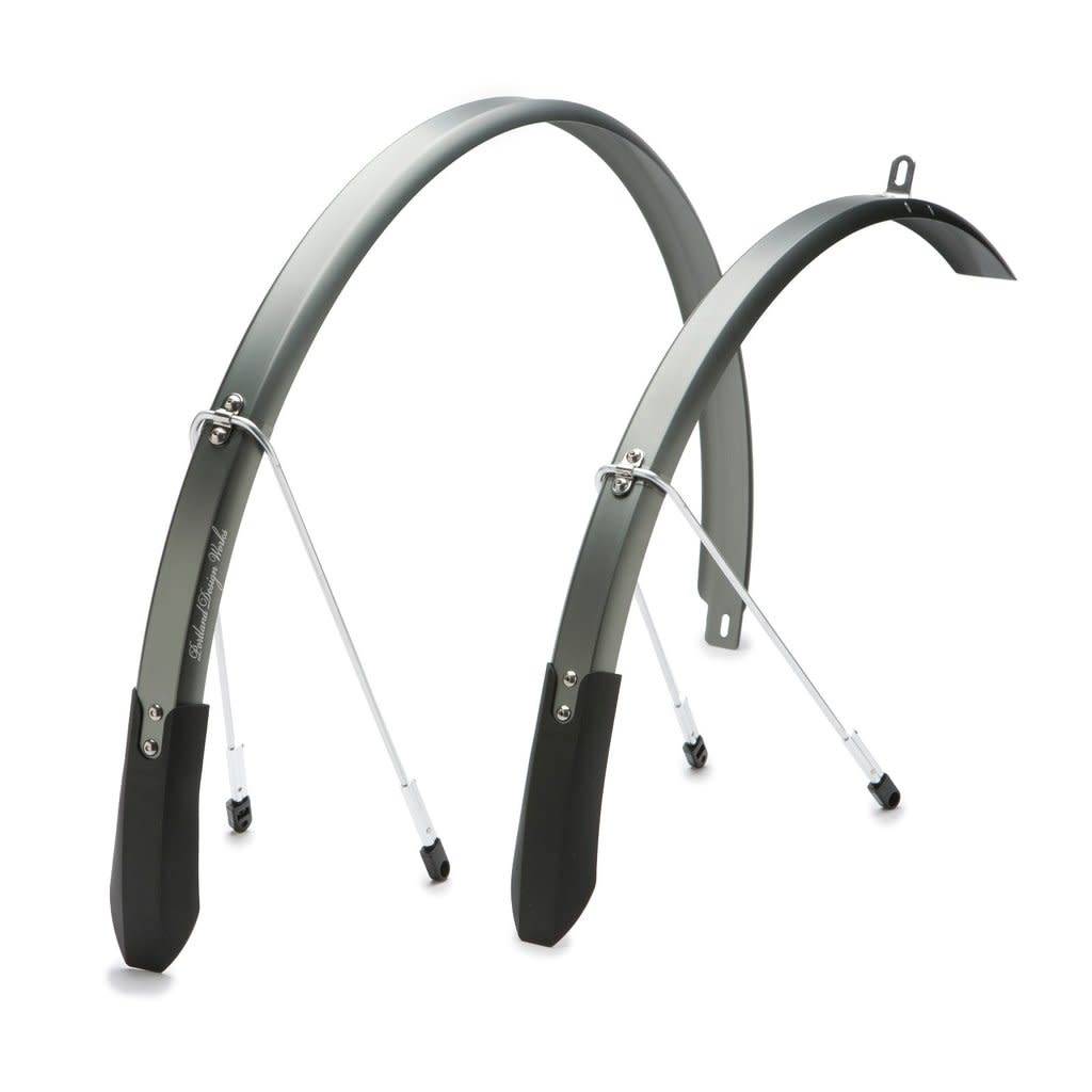 PDW Full Metal Fenders City, Gunmetal - Clever Cycles Ebike & Bicycle Store