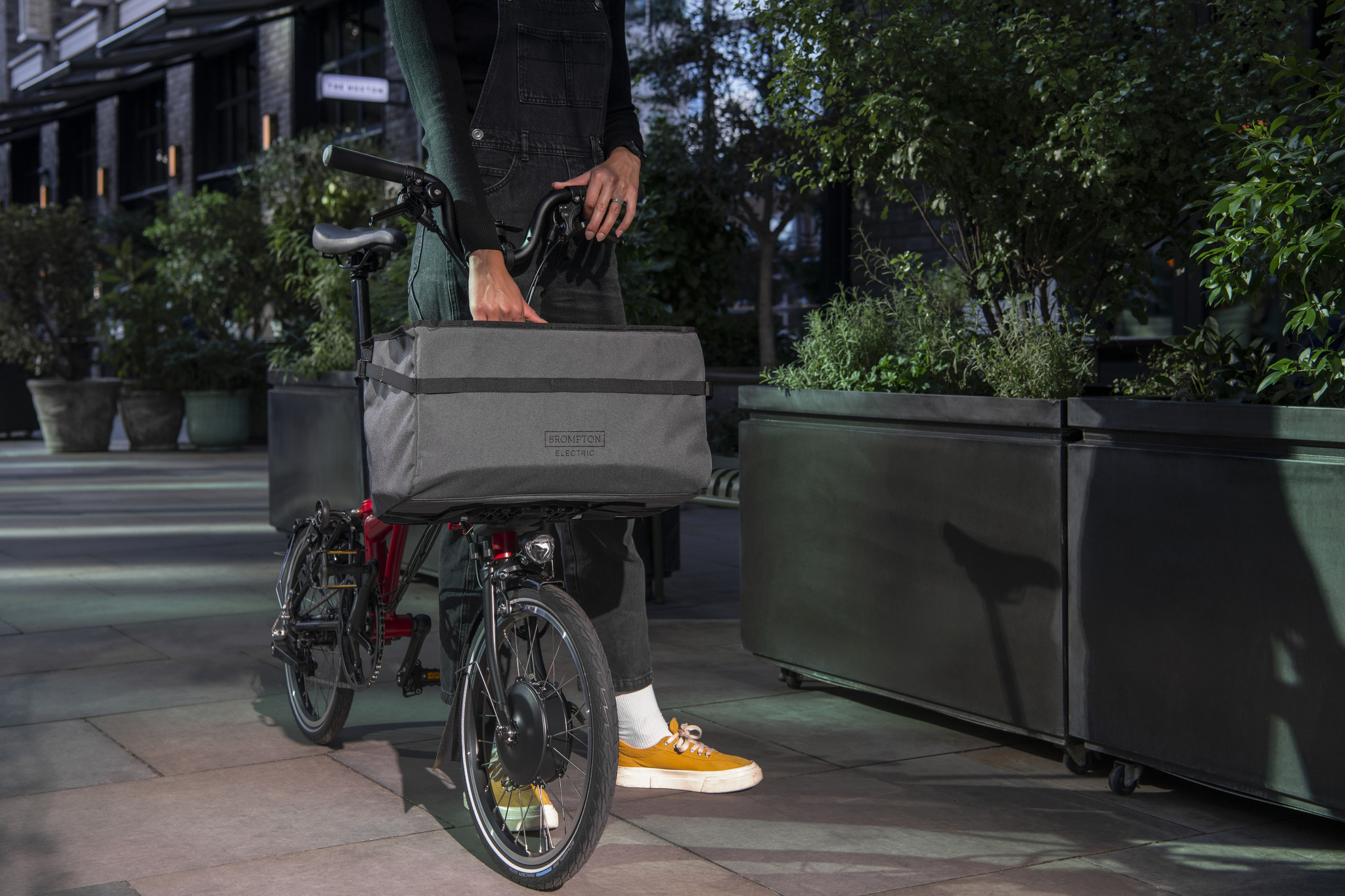 Brompton Electric Bike Basket Bag - Clever Cycles Ebike & Bicycle Store