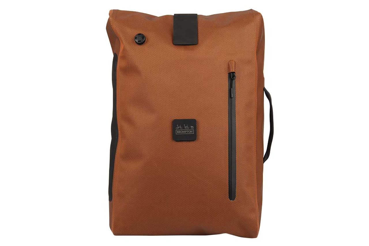 Brompton Waterproof Backpack Copper - Clever Cycles Ebike & Bicycle Store
