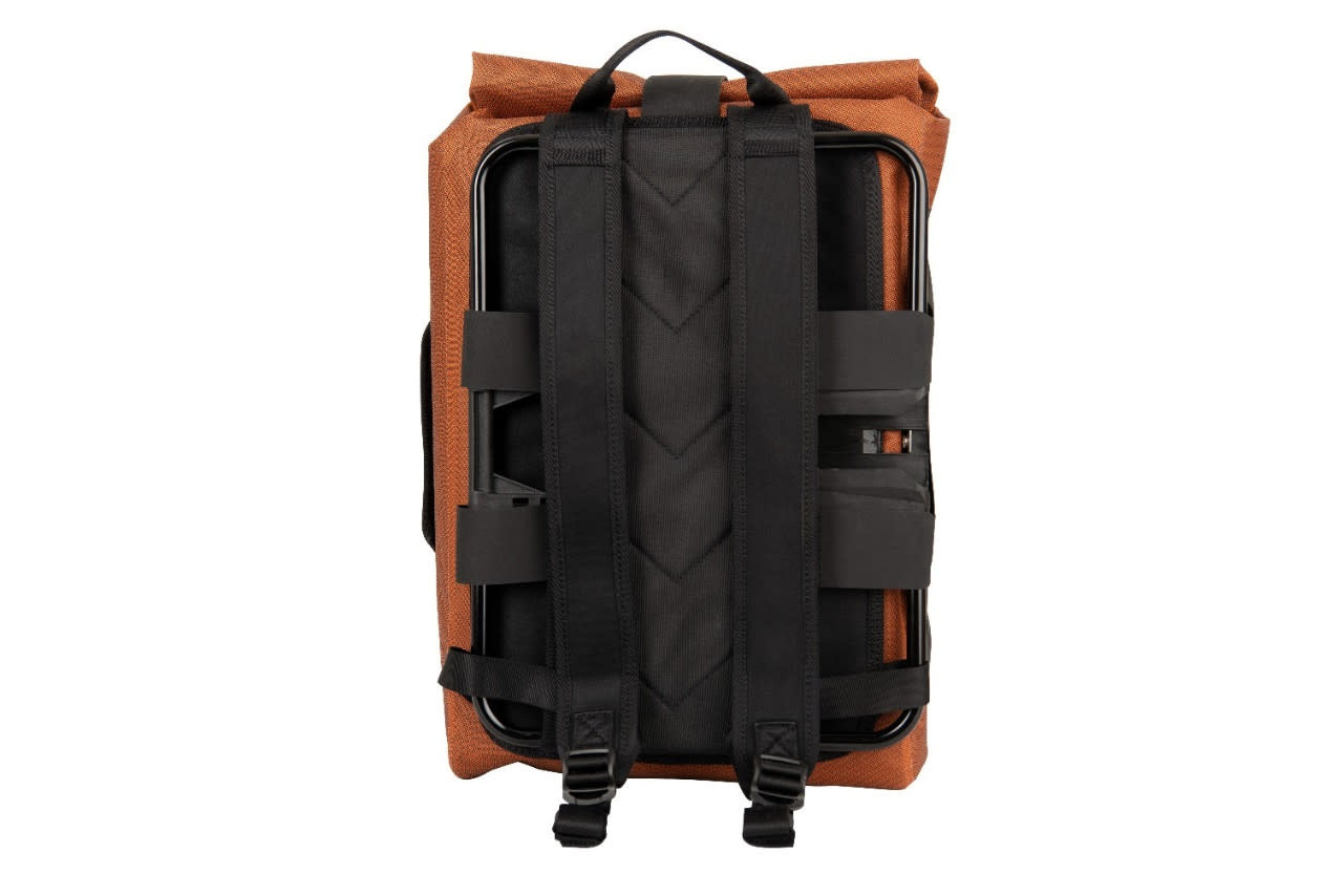 Brompton Waterproof Backpack Copper - Clever Cycles Ebike & Bicycle Store