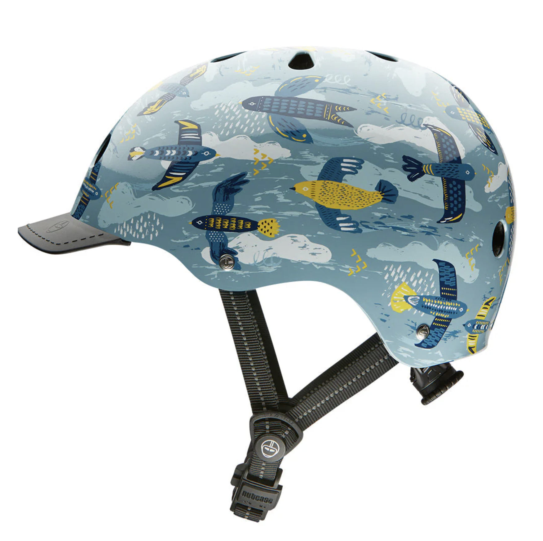 Nutcase Street MIPS Helmet Feathered Friends - Clever Cycles Portland ...