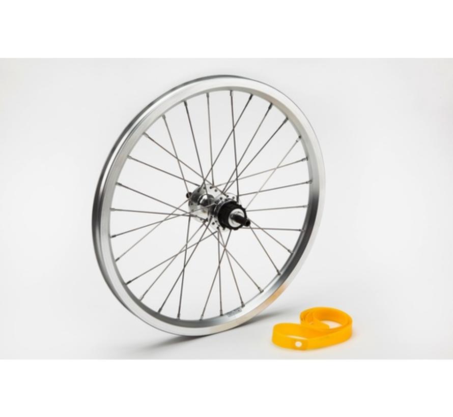 Brompton 2-Speed Rear Wheel & Fittings, Silver - Clever Cycles