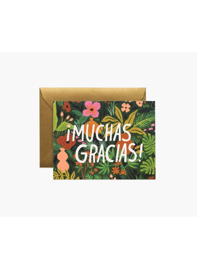 MUCHAS GRACIAS CARD - The Crowned Bird