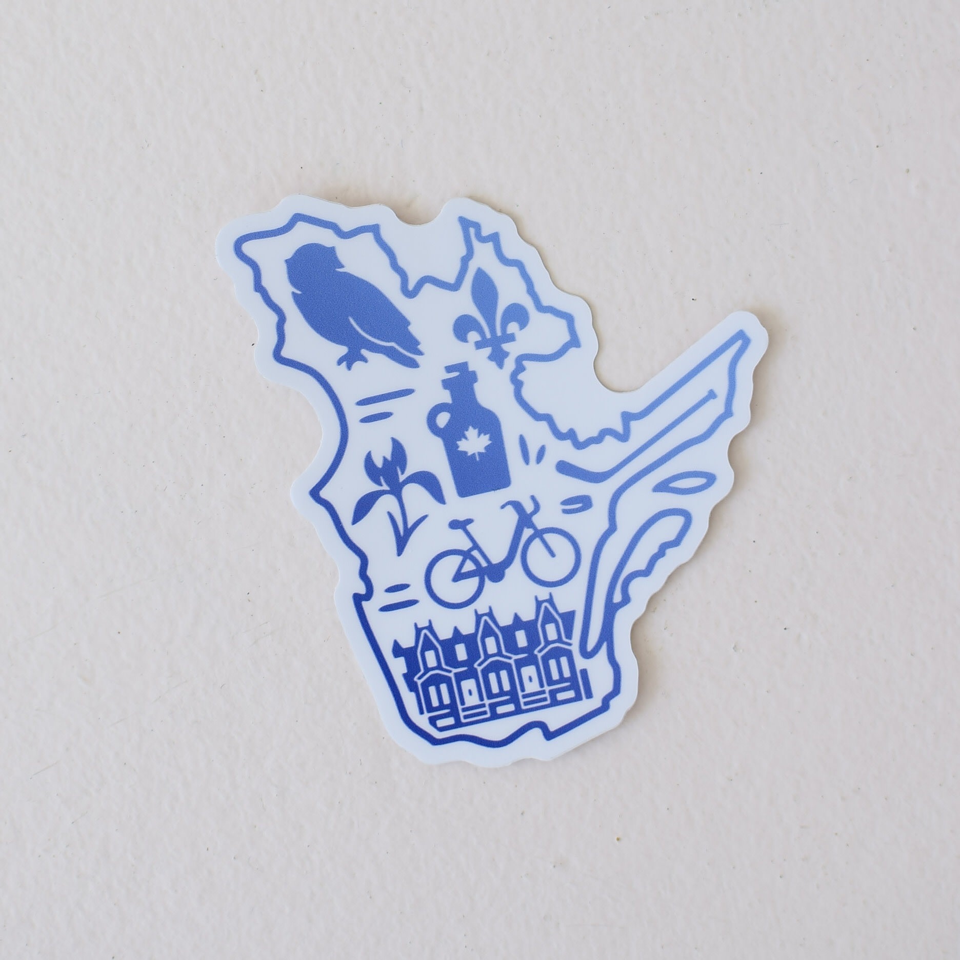 Sticker Québec symboles - Bouche Bée