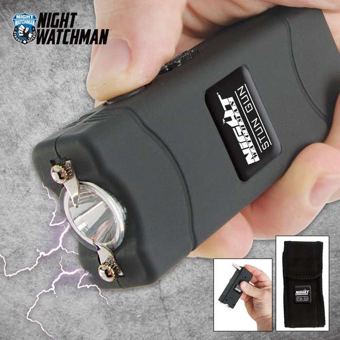 Night Watchman Stun Gun - Black 5 Mil - Military Outlet