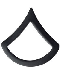 Black Pin On Rank (E3) PFC - Private 1st Class - Military Outlet