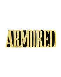 Pin - Army Scroll Armored - Military Outlet