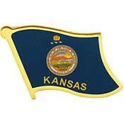 Pin - Kansas State Flag - Military Outlet