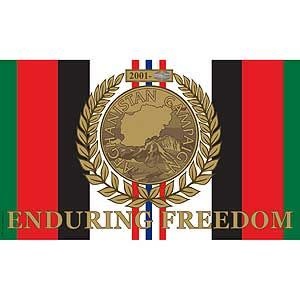 Flag - 3'x5' - Enduring Freedom Service Ribbon Background - Military Outlet