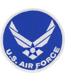 Patch - USAF Logo Wings Round - Military Outlet