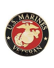 Pin - USMC Logo Veteran Xlg - Military Outlet