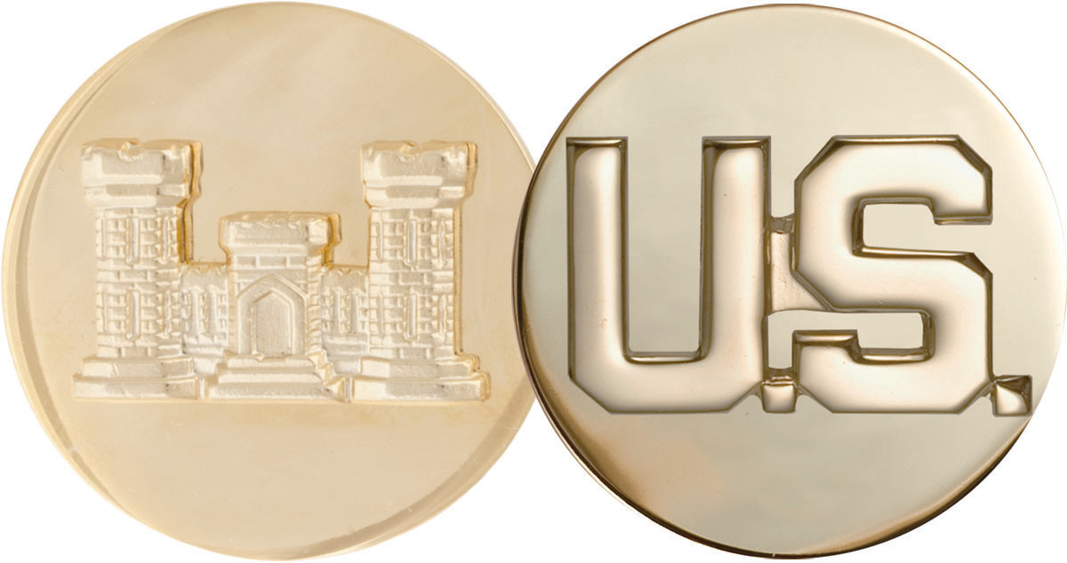 Enlisted Pin - Engineer Gold - Military Outlet