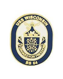 Pin - USN USS Wisconsin - Military Outlet
