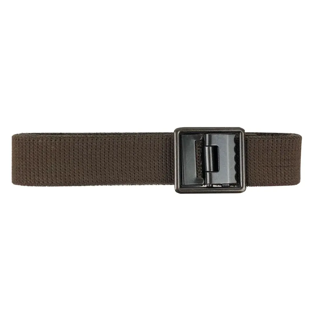 Vanguard Web Belt Brown Cotton with AGSU Buckle and Tip - Military Outlet
