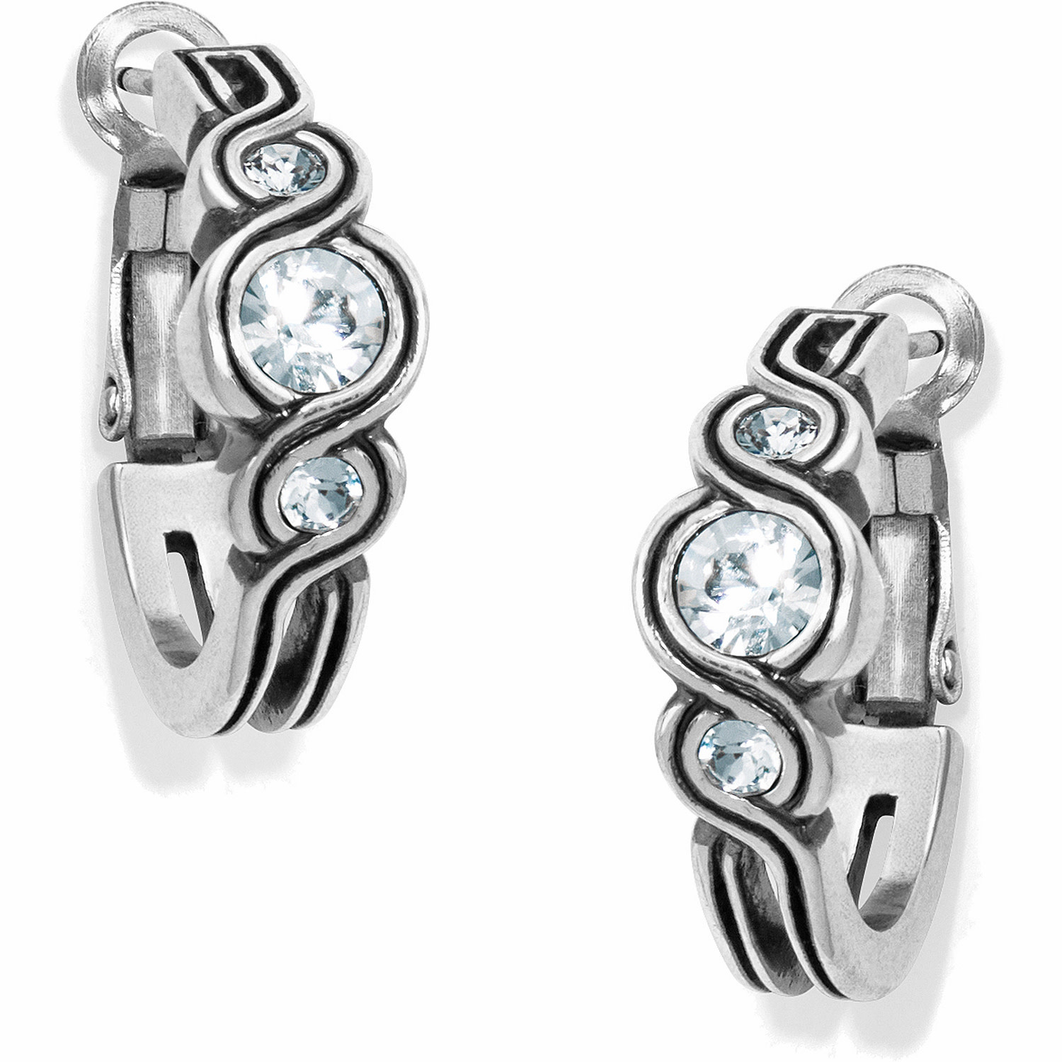 Brighton JA2671 Infinity Sparkle Hoop Earrings - The Mercantile at ...