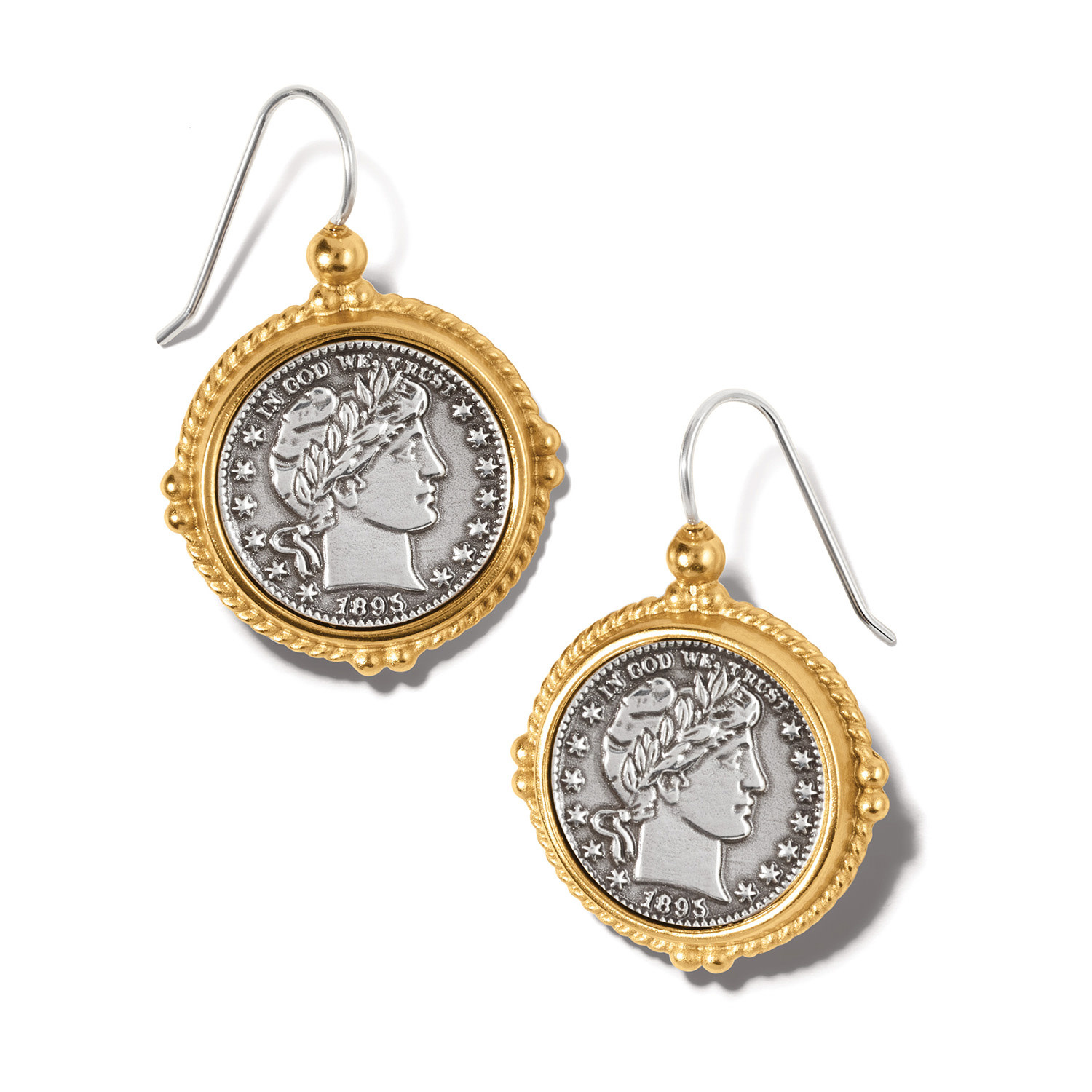 Brighton JA9320 Lady Liberty French Wire Earrings - The Mercantile at ...