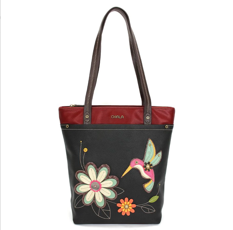 Chala 805HB6 Deluxe Everyday Tote Hummingbird Black - The Mercantile at ...