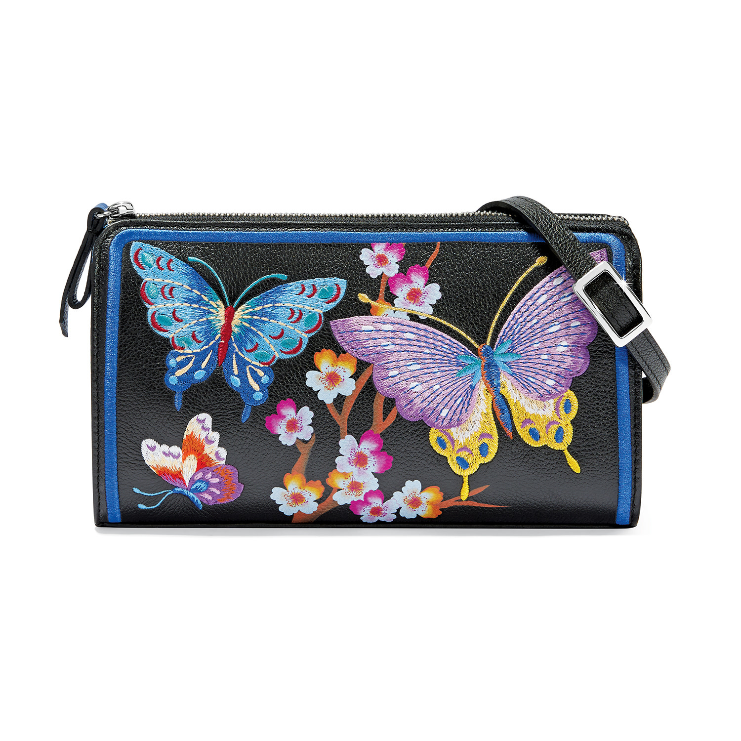 Brighton Brighton H1621M Kyoto in Bloom Embroidered Pouch - The ...