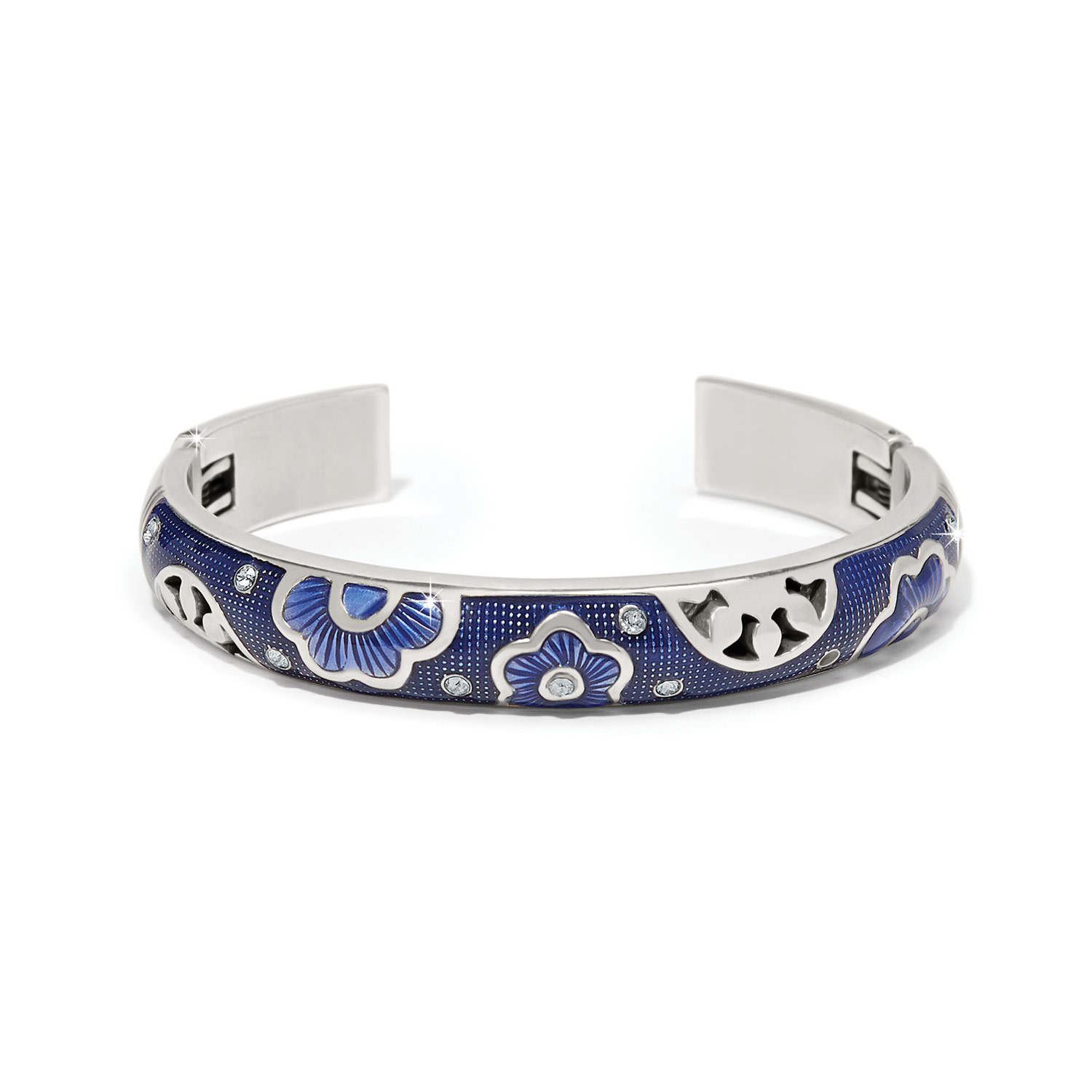 Brighton JF0320 Flora Blue Double Hinged Bangle - The Mercantile at ...