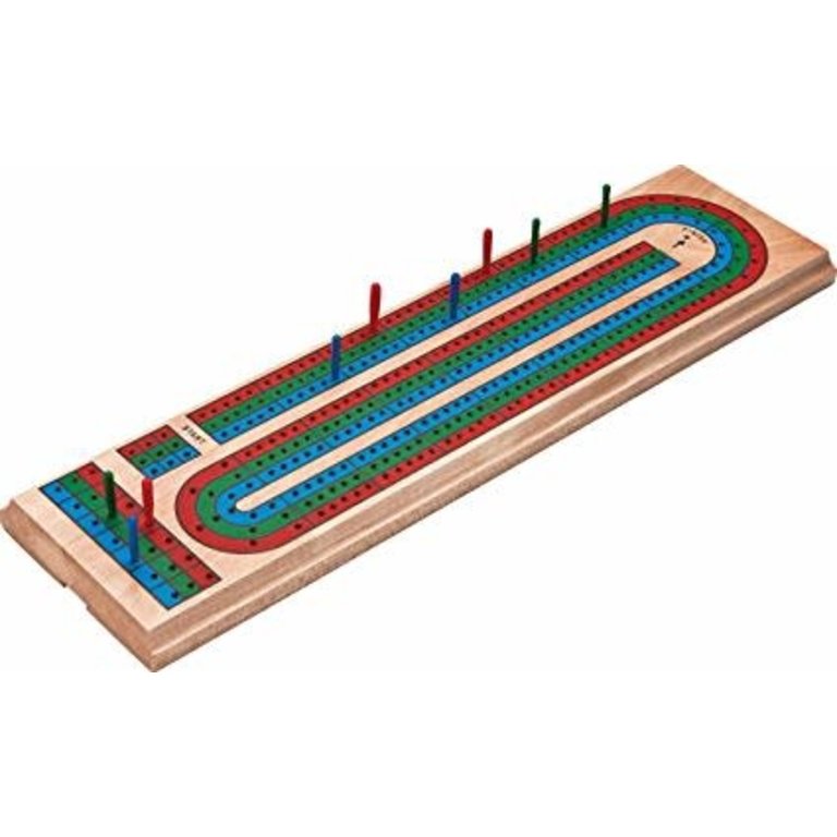 Solid Wood Cribbage Board - Boardgames.ca